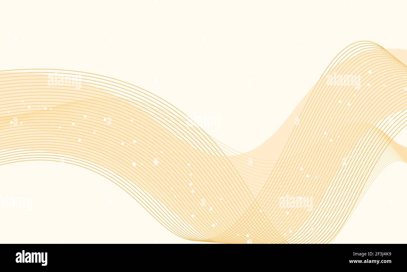 Abstract orange lines wave background. Pattern for banner Stock Vector ...