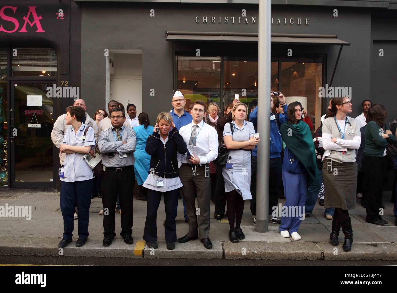FIRE at the Royal Marsden hospital in west London pic David Sandison 2 ...