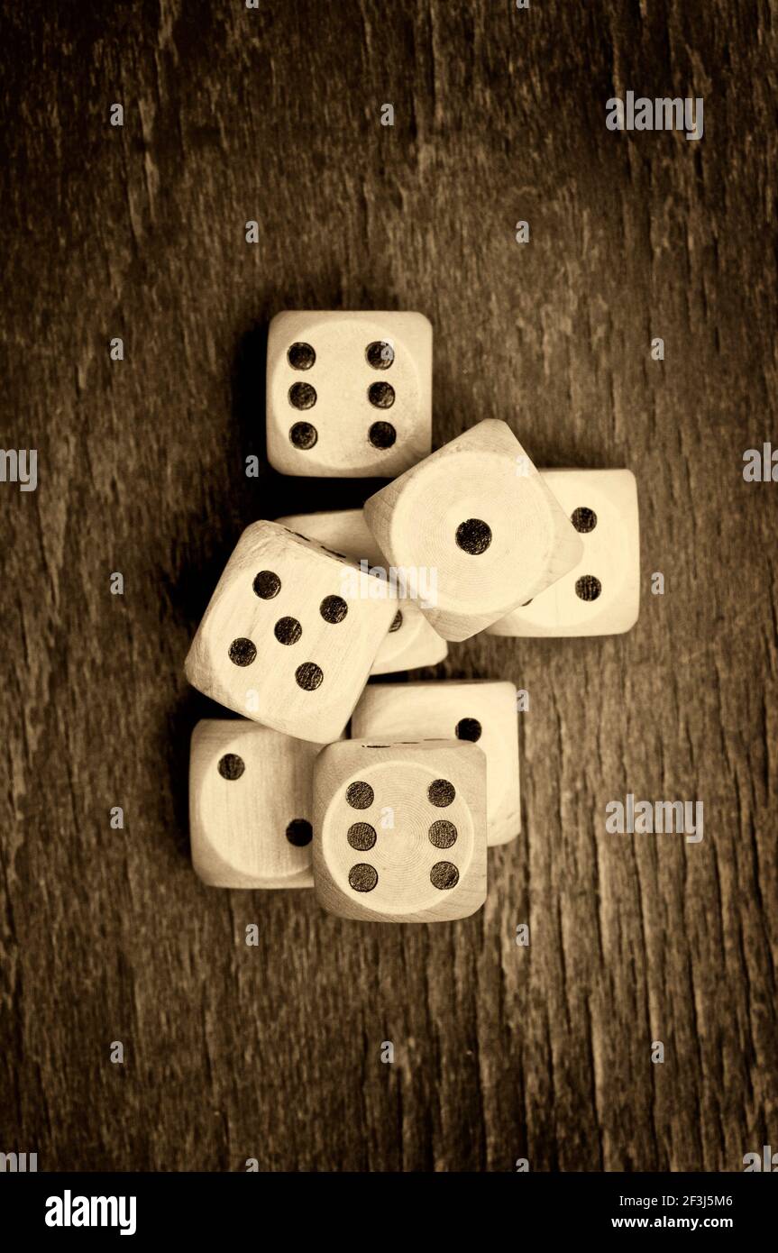 Dice top down hi-res stock photography and images - Alamy