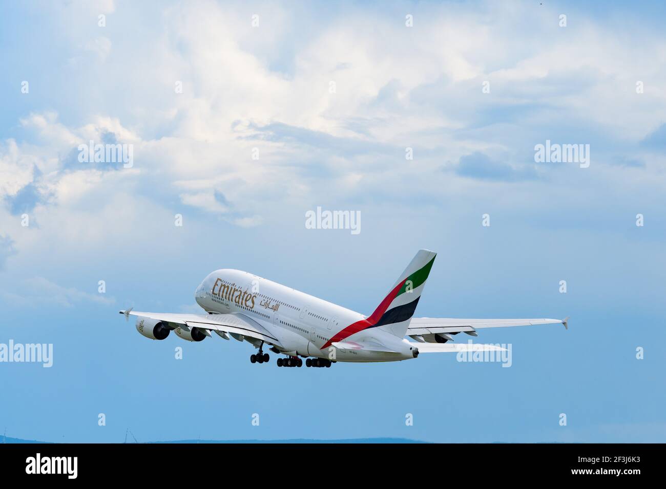 schwechat, austria, 20 may 2019, airbus a380-861, A6-EEG, emirates ...