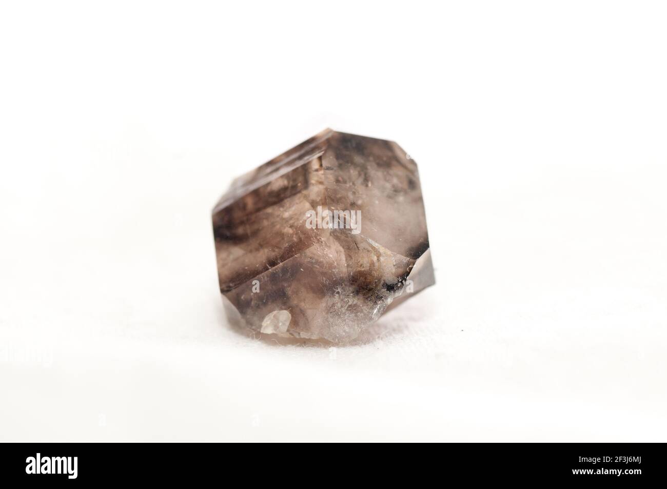 large dirty quartz crystal mineral sample with many facets Stock Photo ...