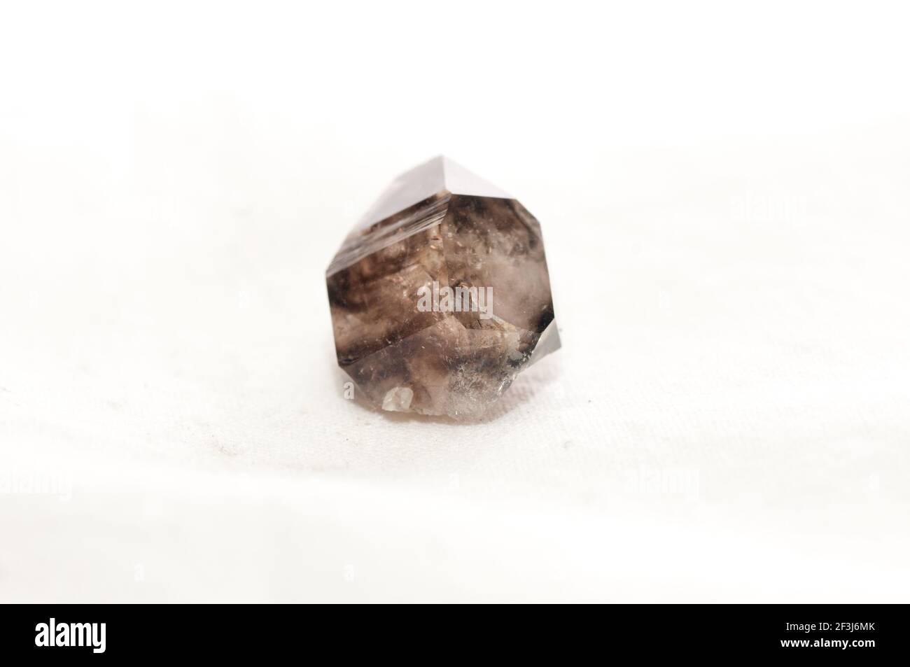 large dirty quartz crystal mineral sample with many facets Stock Photo ...