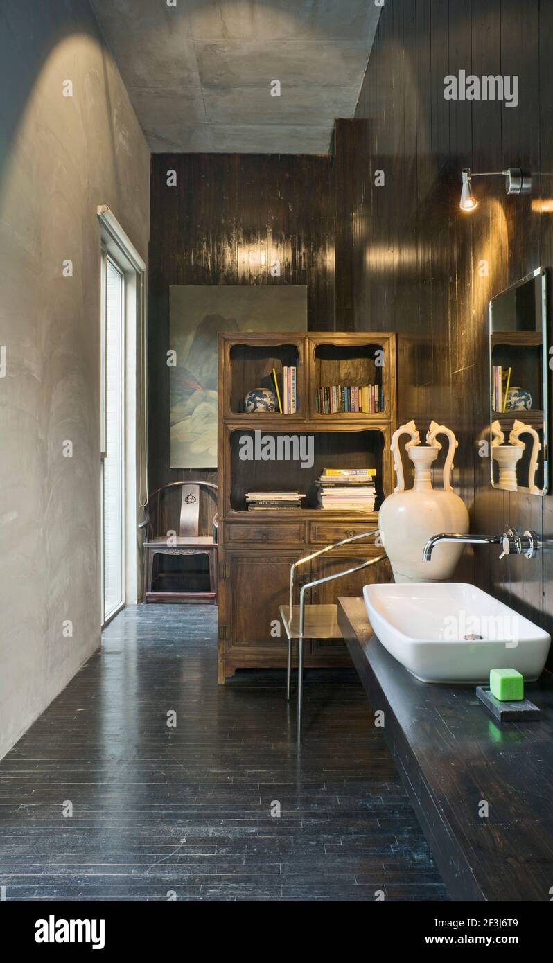 The Beijing house and studio of artist Shao Fan, designed by him. Shao ...