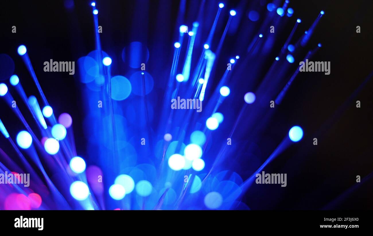 Close up of fiber optics Stock Photo - Alamy