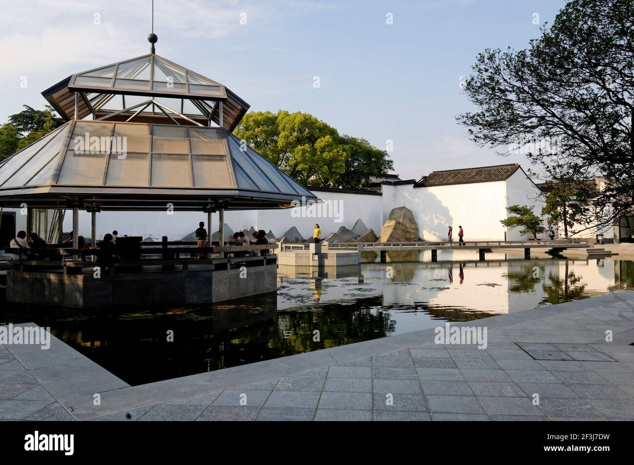 Suzhou Museum, designed by architect I.M. Pei and completed in 2006. A ...