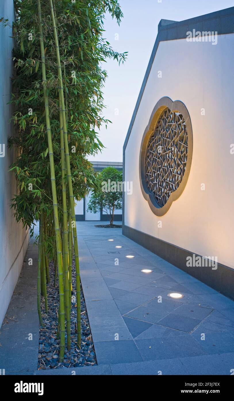 Suzhou Museum, designed by architect I.M. Pei and completed in 2006. A ...