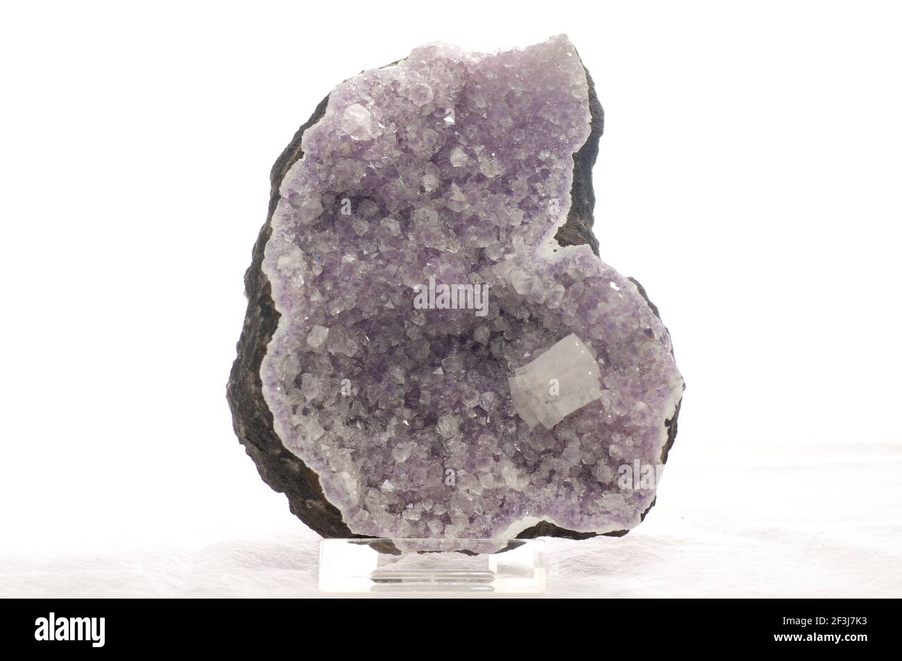 faden quartz crystal mineral sample with threadlike strands inside ...