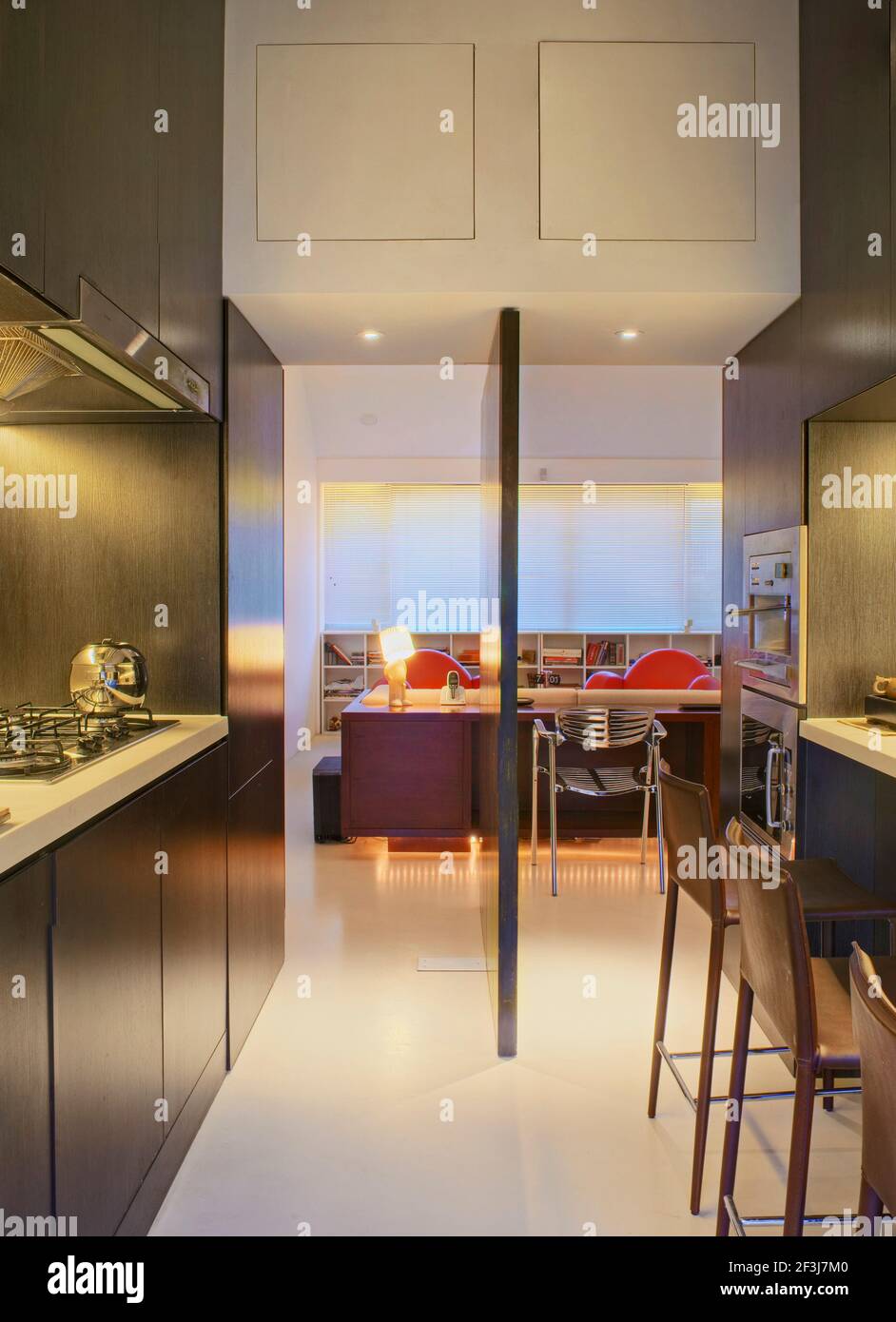 Apartment of Chinese architect and designer Zhong Song, Beijing. In the ...