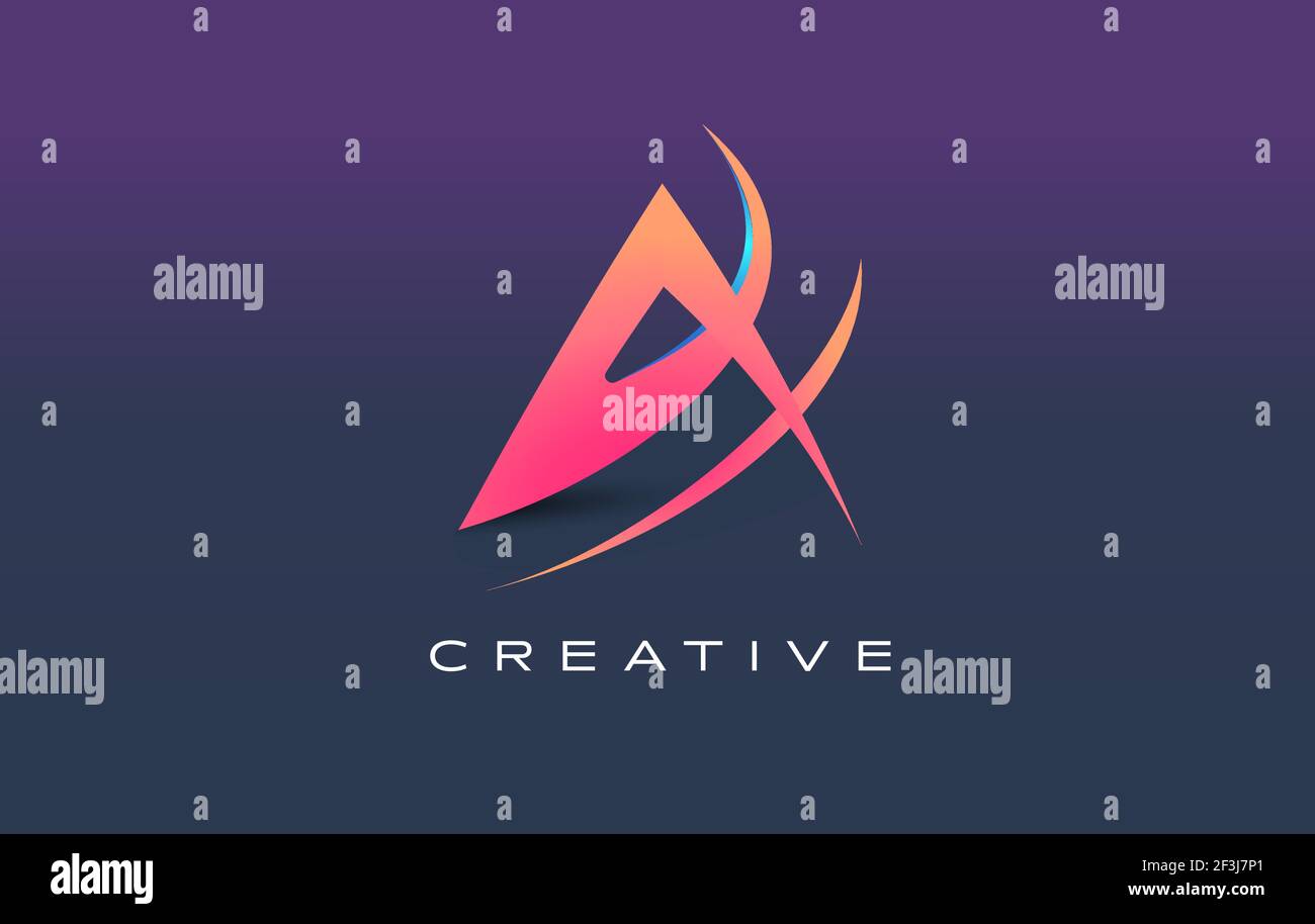 A Logo Design Vector with Creative Modern Design Shape and Vibrant ...