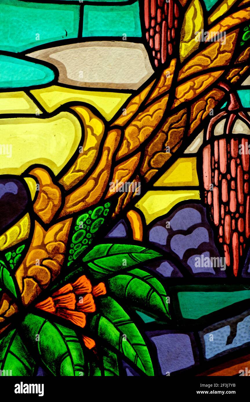 Chinese stained glass window in Villa no. 3 of the Ruijin Hotel ...