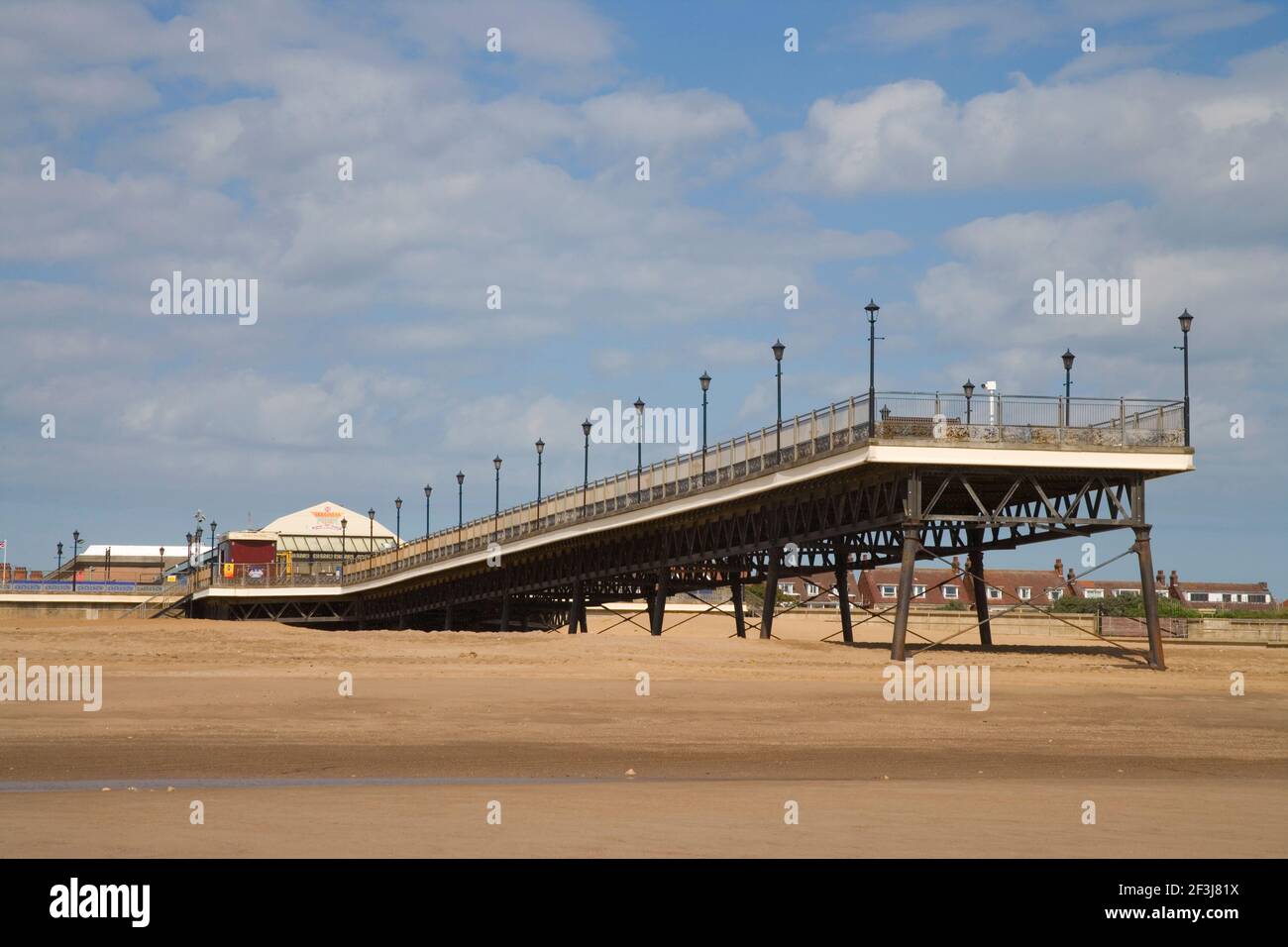 skegness pier and beach on the lincolnshire coast Stock Photo - Alamy