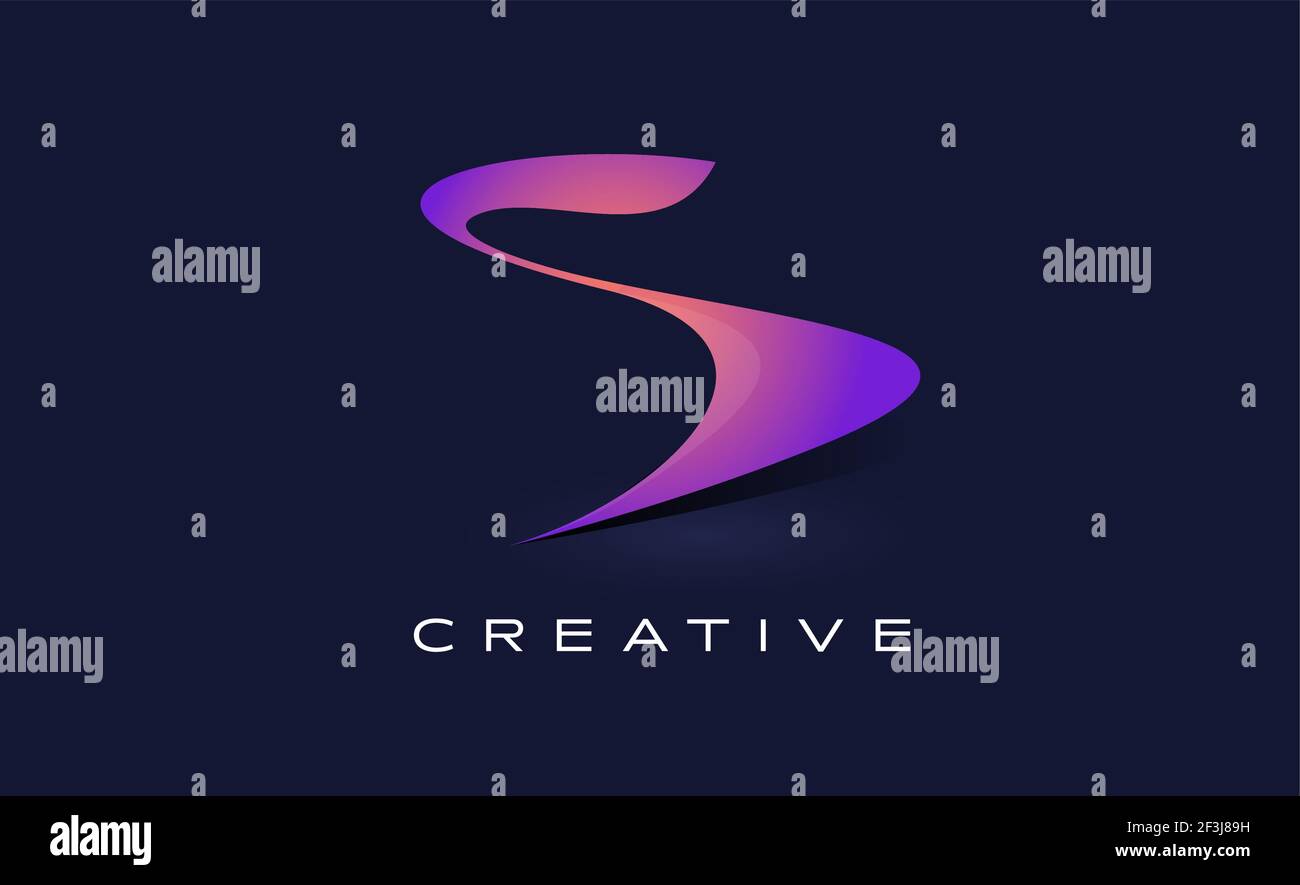 S Logo Design Vector with Creative Modern Design Shape and Vibrant ...