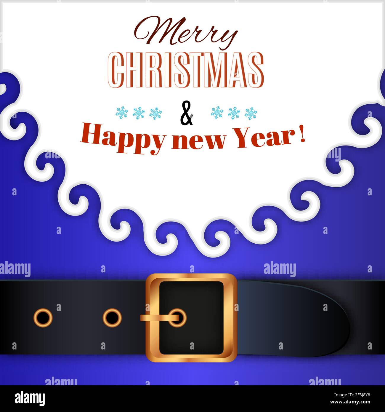 Blue santa suit Stock Vector Images - Alamy