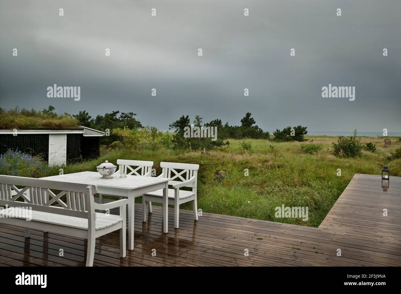 Summer cottage of Jes & Wenche Gerlach, North Zealand. View of the ...