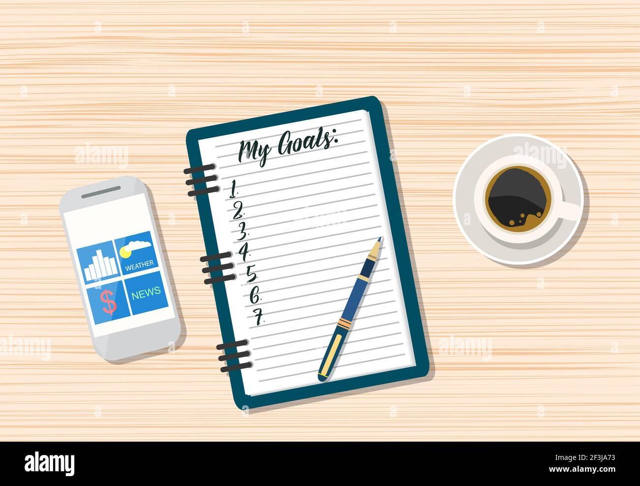 Blank sketchbook pen Stock Vector Images - Alamy