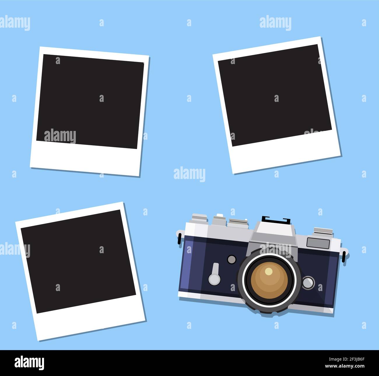 Photo frames background table Stock Vector Images - Alamy