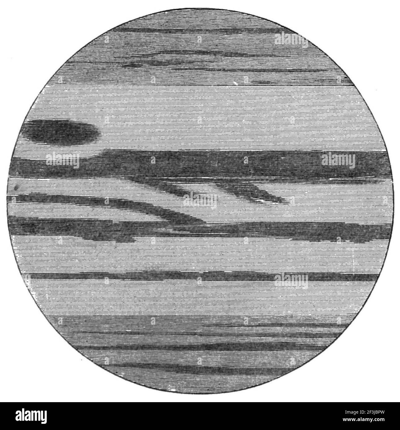 Appearance of jupiter during sun flare activity Stock Photo - Alamy