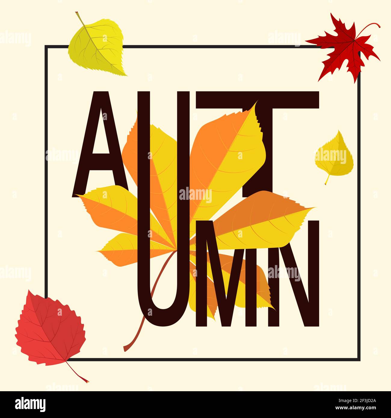 Autumn composition in autumnal Stock Vector Images - Alamy