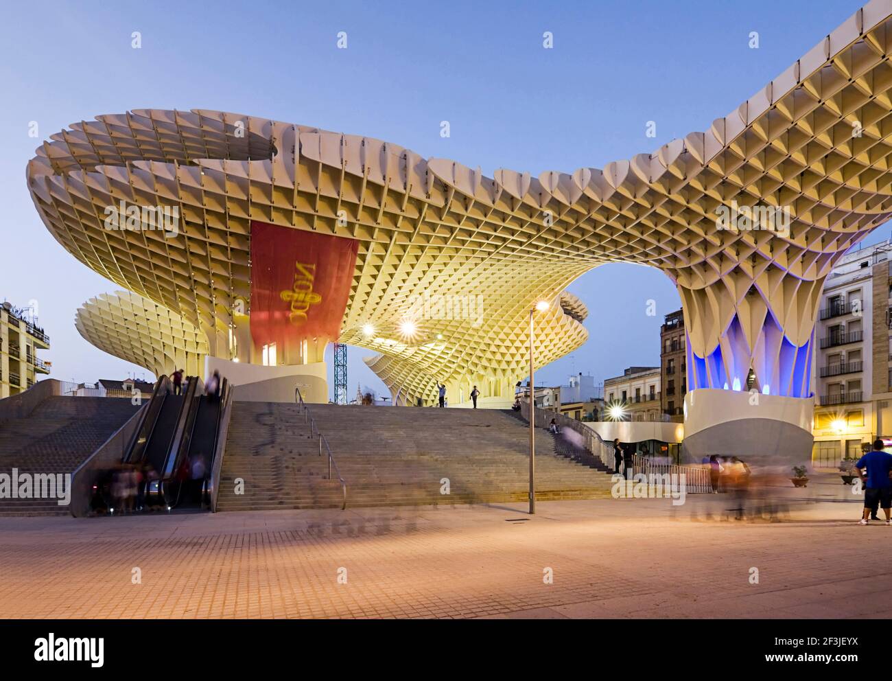 Metropol Parasol, a wooden building in La Encarnación Square, Seville ...