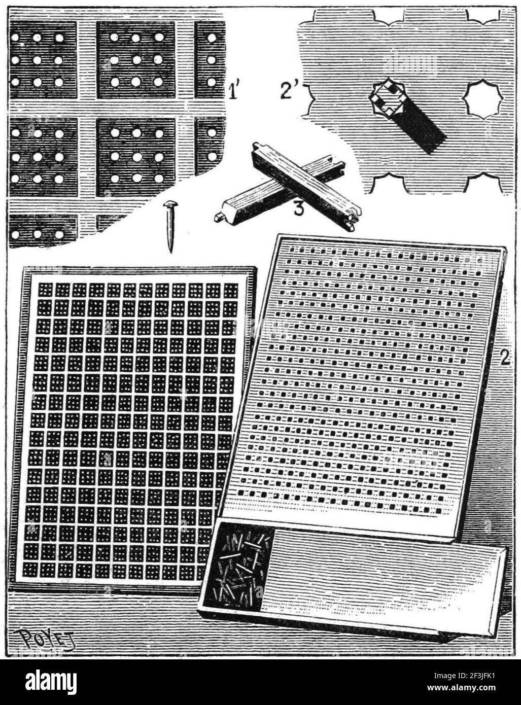 Calculating instruments for use by the blind Stock Photo - Alamy
