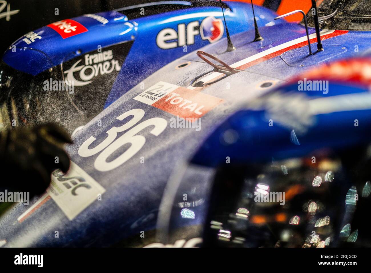 Team Alpine during the 2018 Le Mans 24 hours tests and qualifying ...