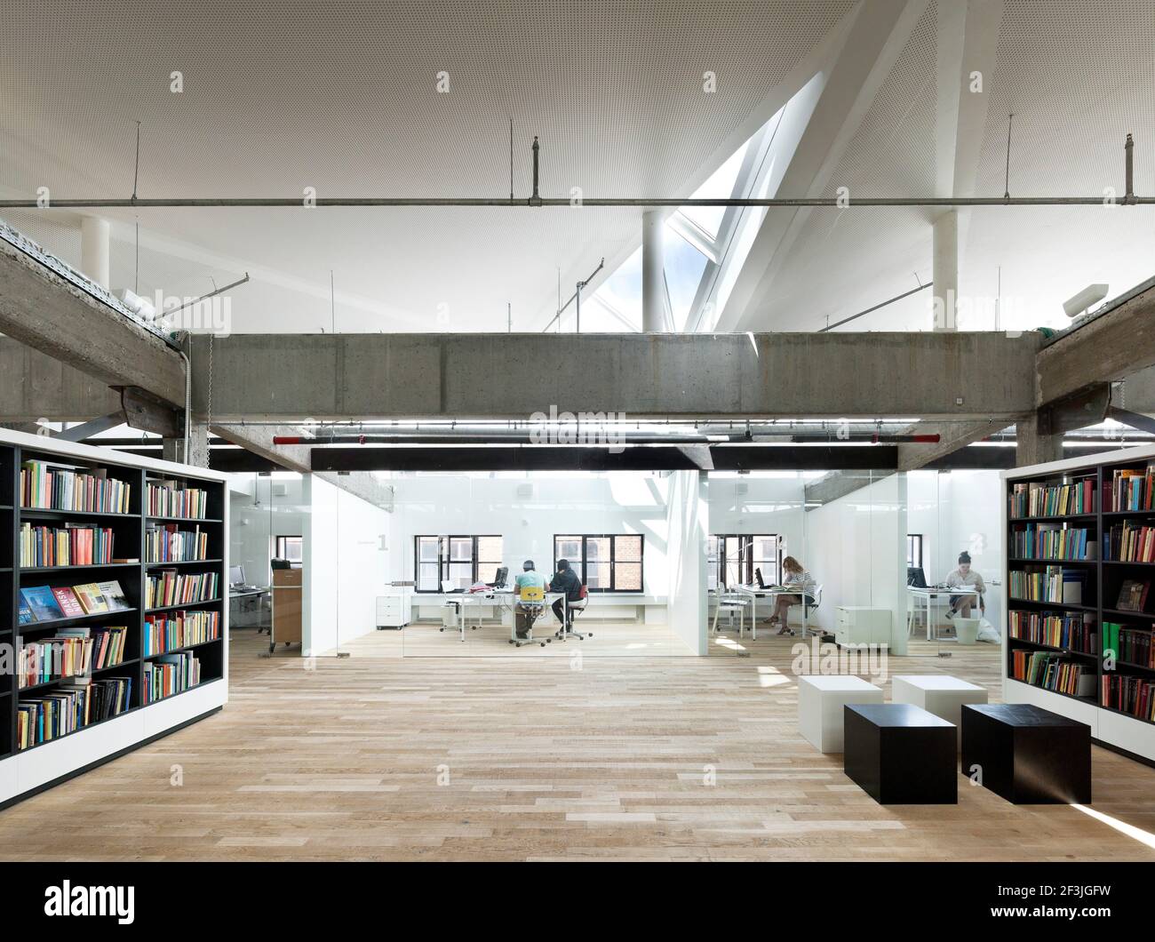 Interior view of The Culture Yard, Library, Elsinore Stock Photo - Alamy