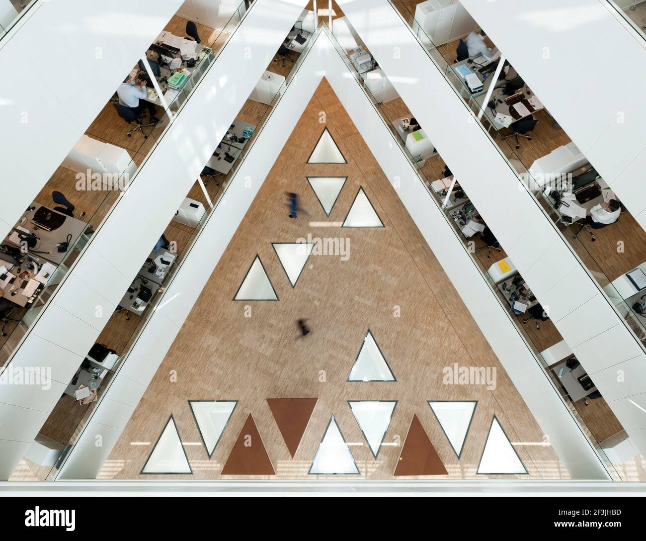Interior view of The Crystal showing the atrium, Copenhagen Stock Photo ...