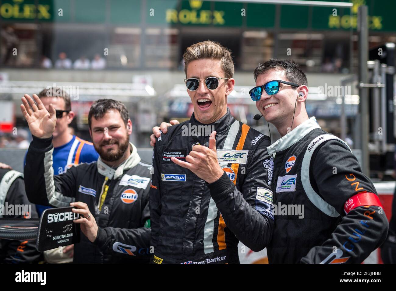 BARKER Benjamin (gbr), Porsche 911 RSR team Gulf Racing, portrait ...