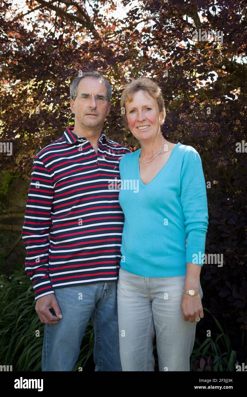 Terry and Judith Wilson, the garden owners, photographed in May at ...