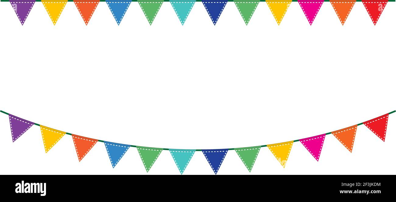 Bunting festive flags Stock Vector Image & Art - Alamy