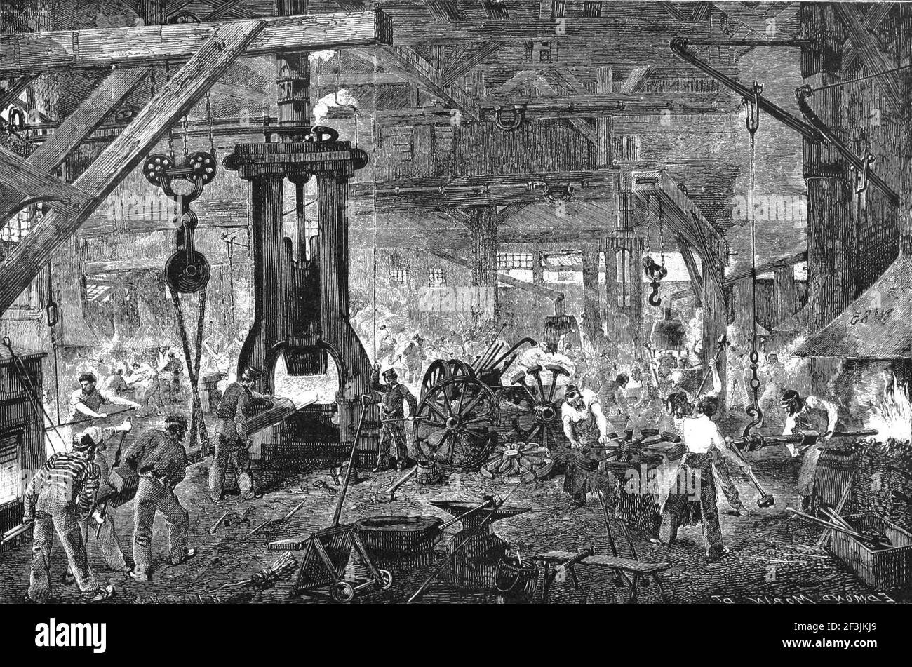 A modern forge Stock Photo - Alamy