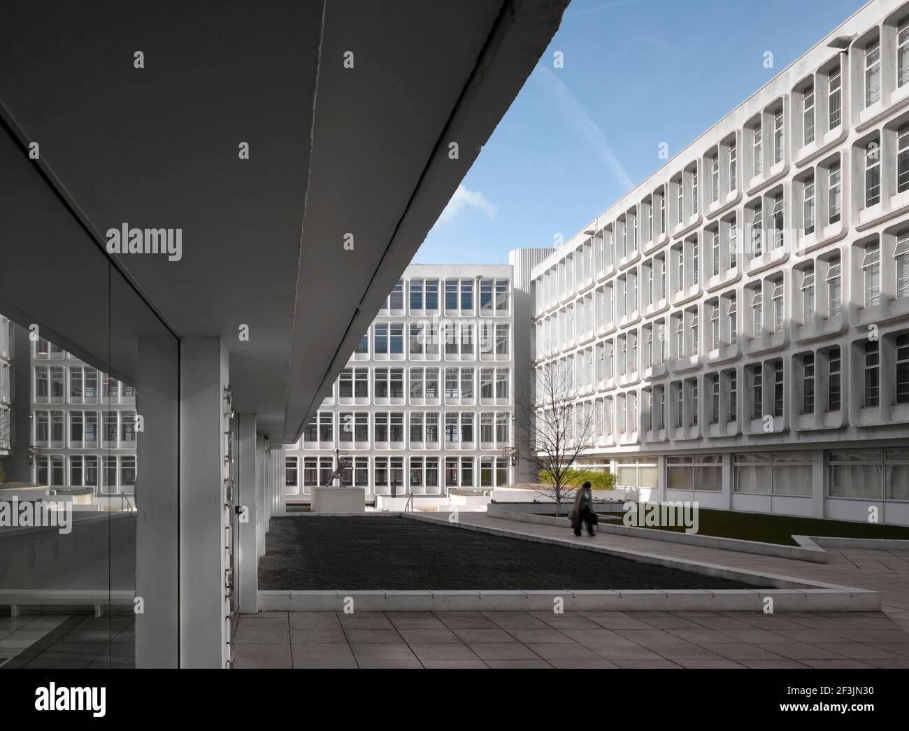 Exterior of commercial building, Riverside, Manchester, Greater ...