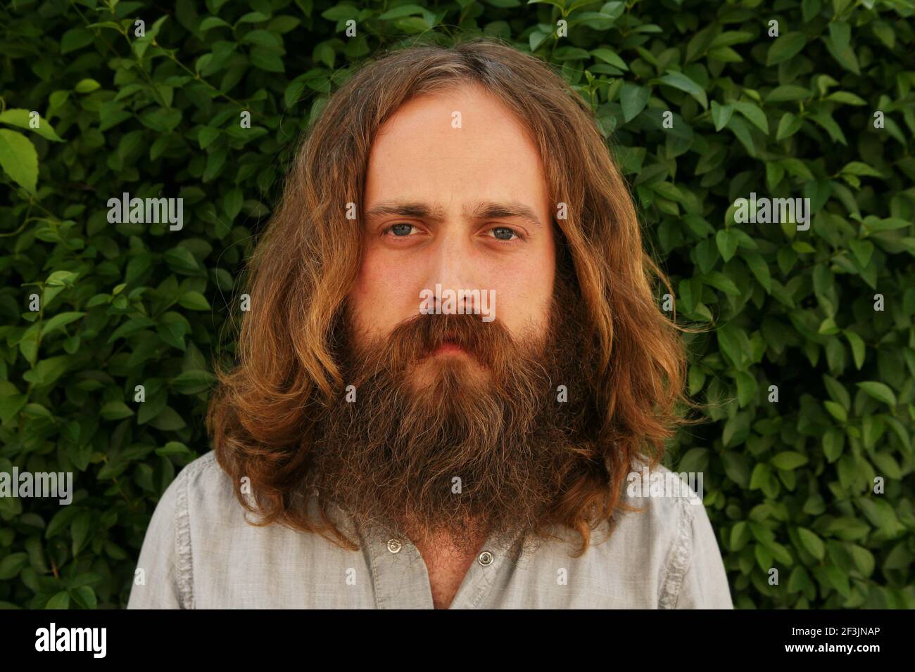 Sam Beam .... of Iron and Wine in west London pic David Sandison Stock ...