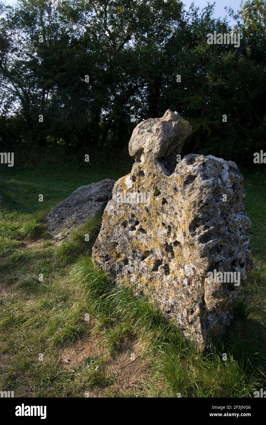 Rollright Stones, a Neolithic standing stone circle, dating from c ...