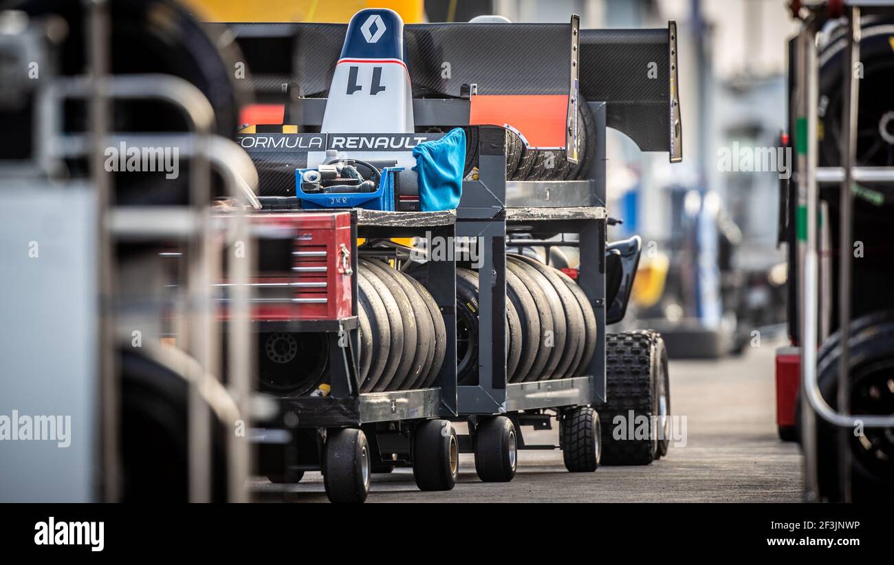 pneus tyres tyre during the 2018 Eurocup Formula Renault 2.0 race at ...
