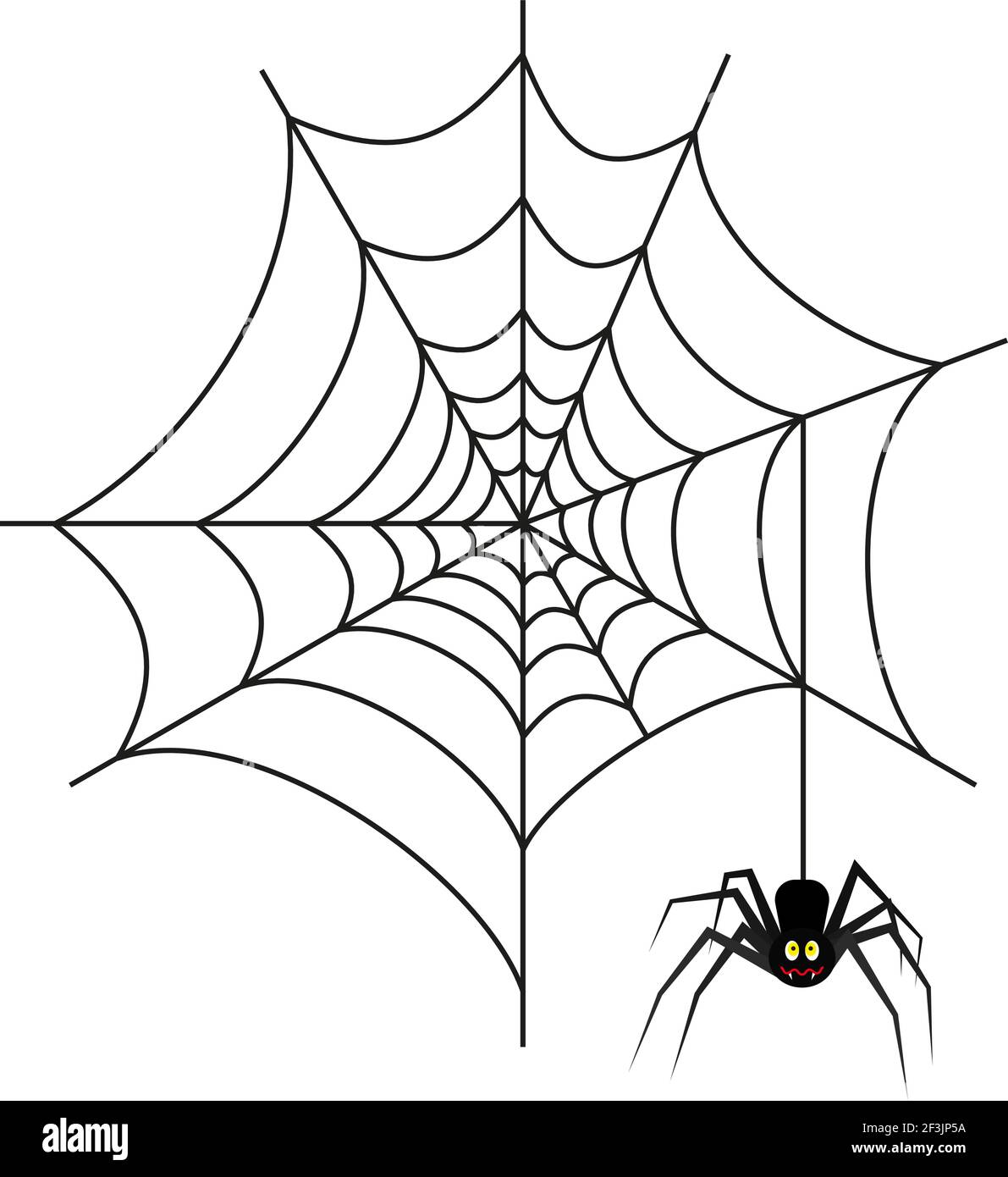 Cobweb spider web isolated Stock Vector Images - Alamy