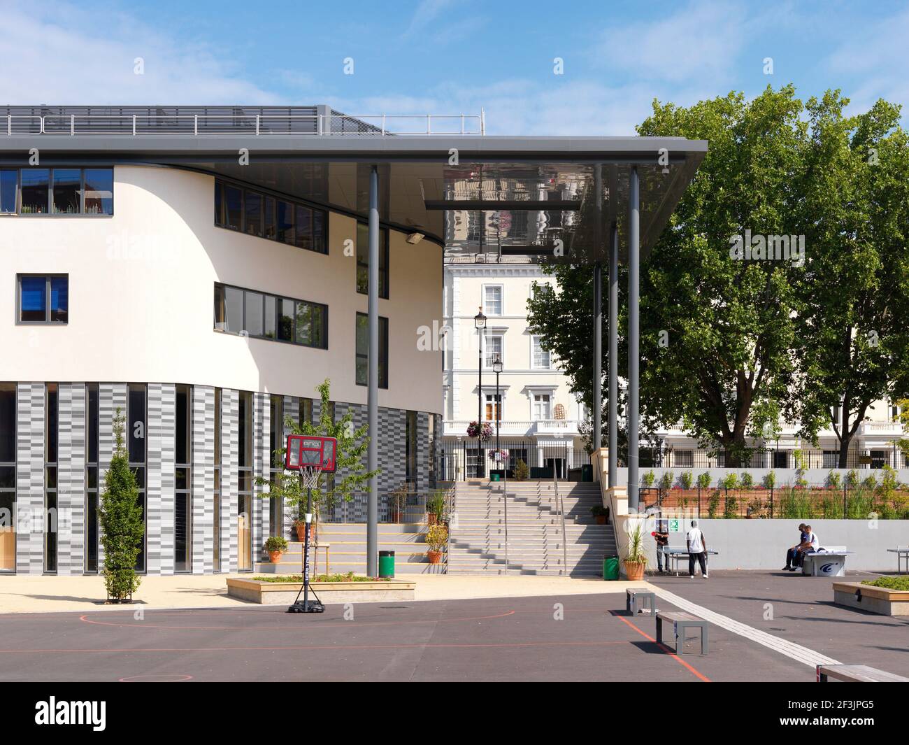 Pimlico Academy, Library and Adult Education centre, London Stock Photo ...