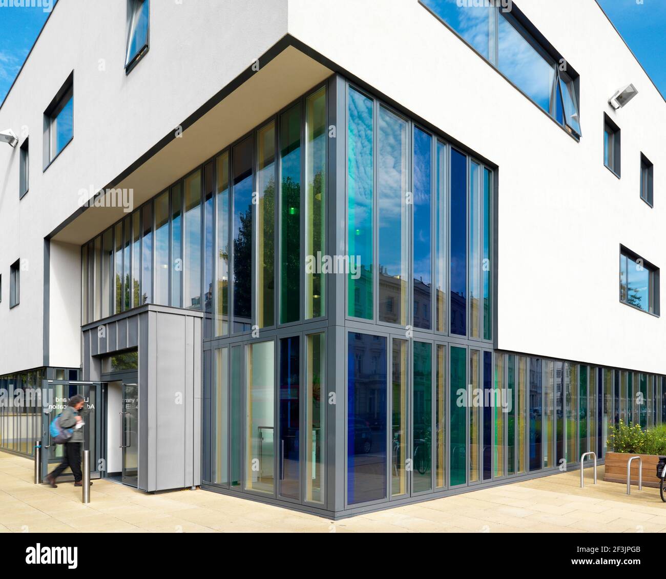 Pimlico Academy, Library and Adult Education centre, London Stock Photo ...