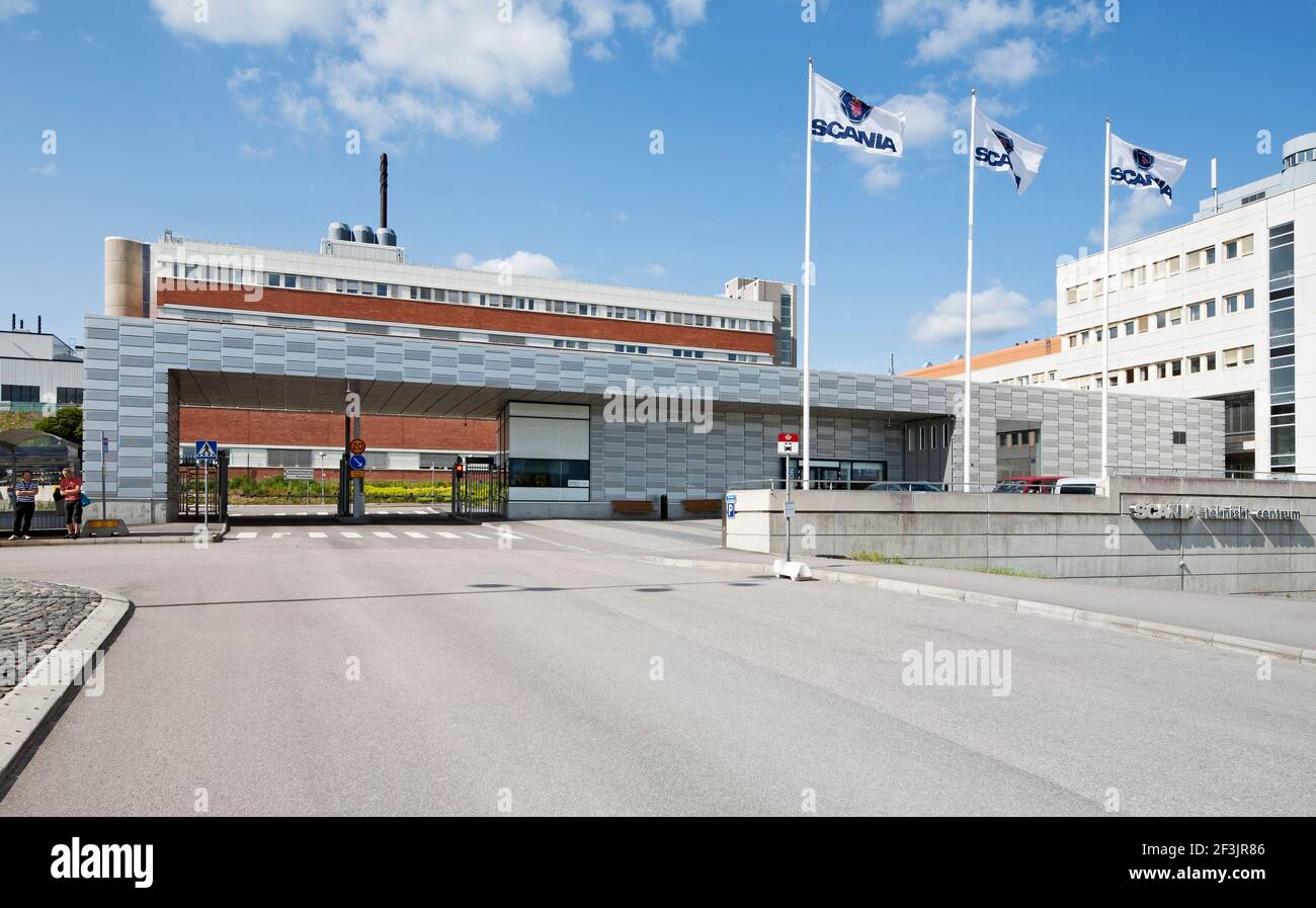 Scania Entrance Building Stock Photo - Alamy