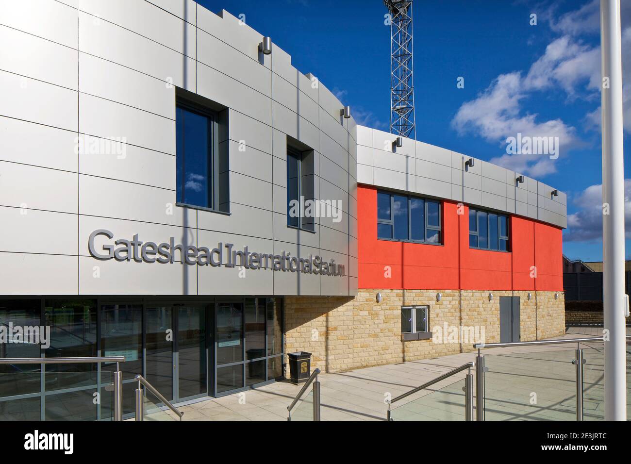 Exterior of Gateshead International Stadium, Gateshead Stock Photo - Alamy