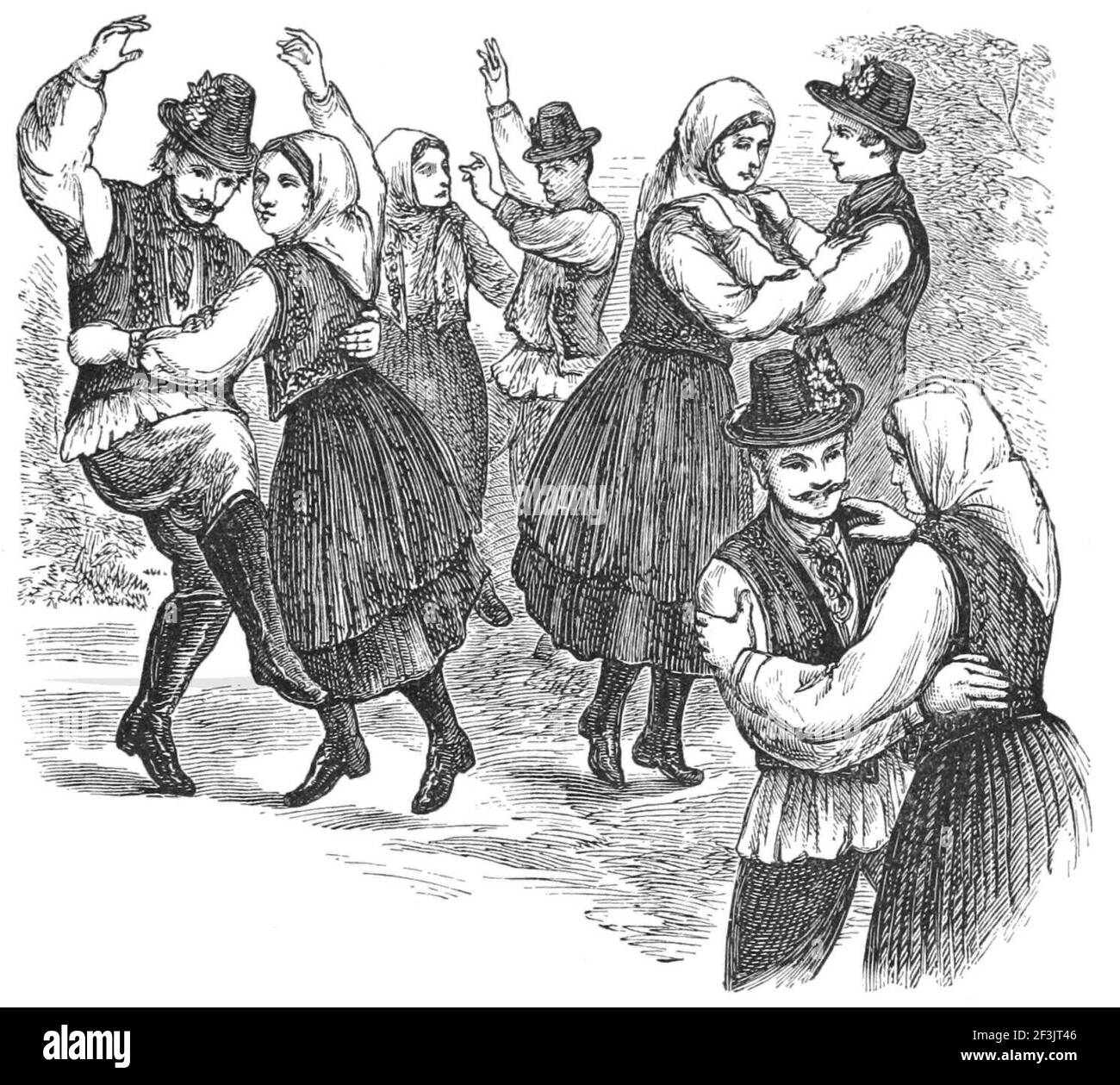 Csardas hungarian folk dance Stock Photo - Alamy