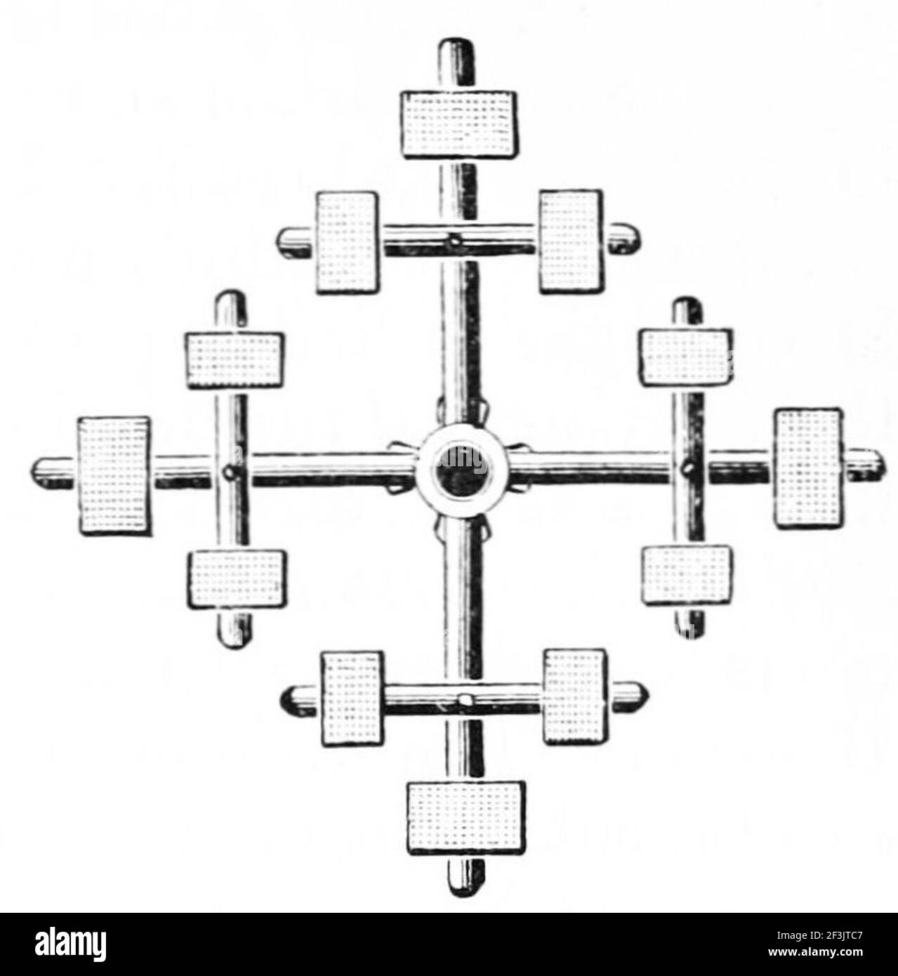 Divis lightning rod cross bars Stock Photo - Alamy