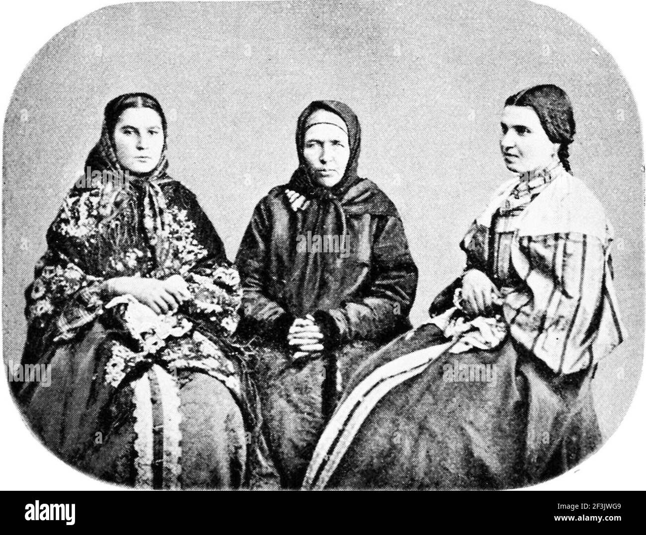 Three generations of ural cossack women Stock Photo - Alamy