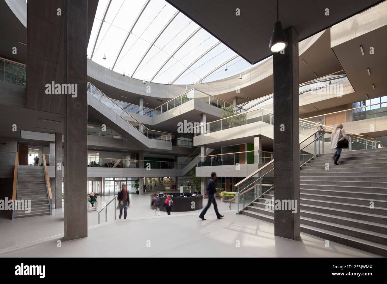 Interior of VIA University College, Aarhus Campus, Denmark Stock Photo ...