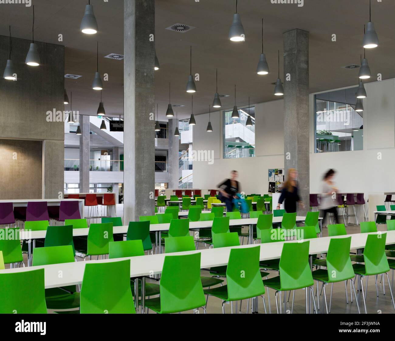 Interior of VIA University College, Aarhus Campus, Denmark Stock Photo ...