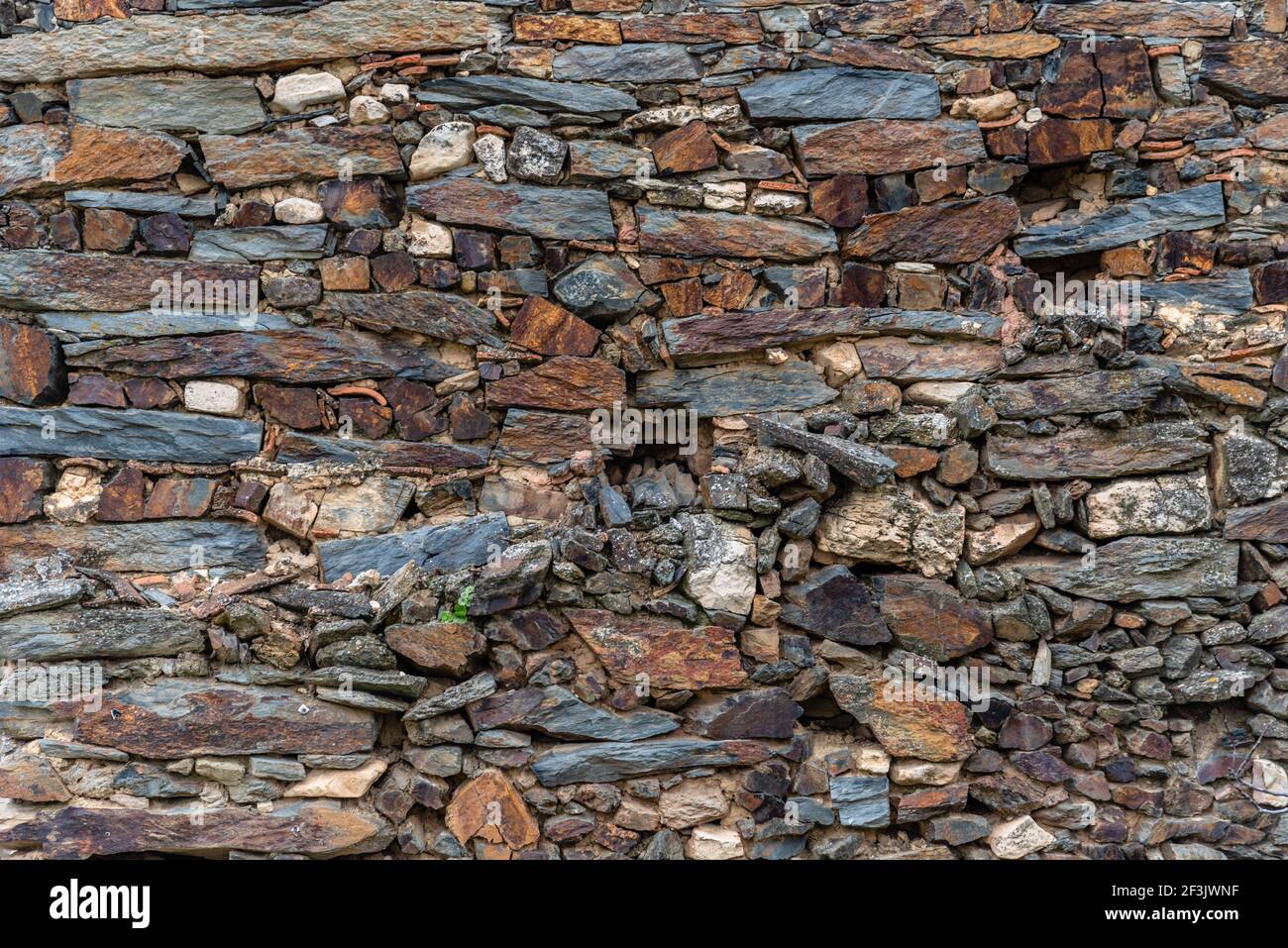 Slate slabs texture background. Pattern of black slate wall Stock Photo ...