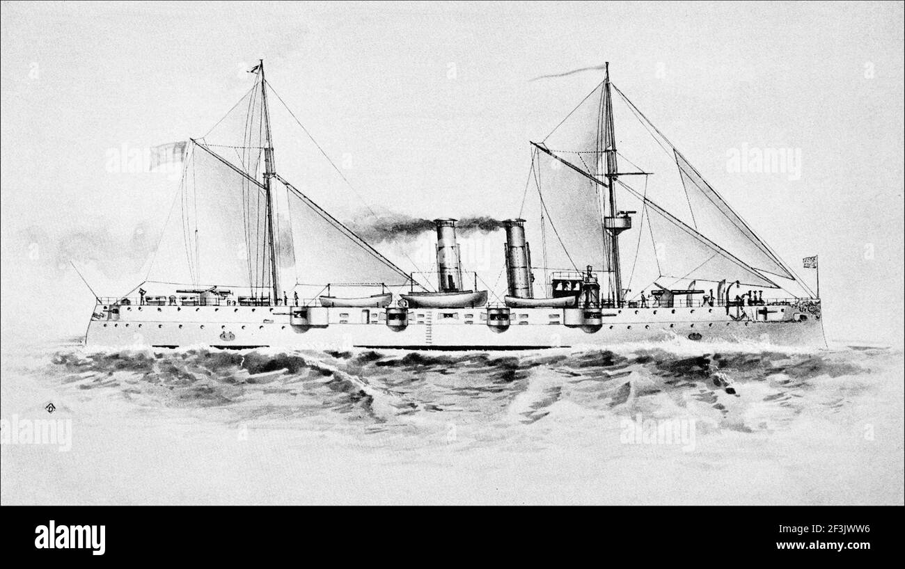 Protected cruiser Black and White Stock Photos & Images - Alamy