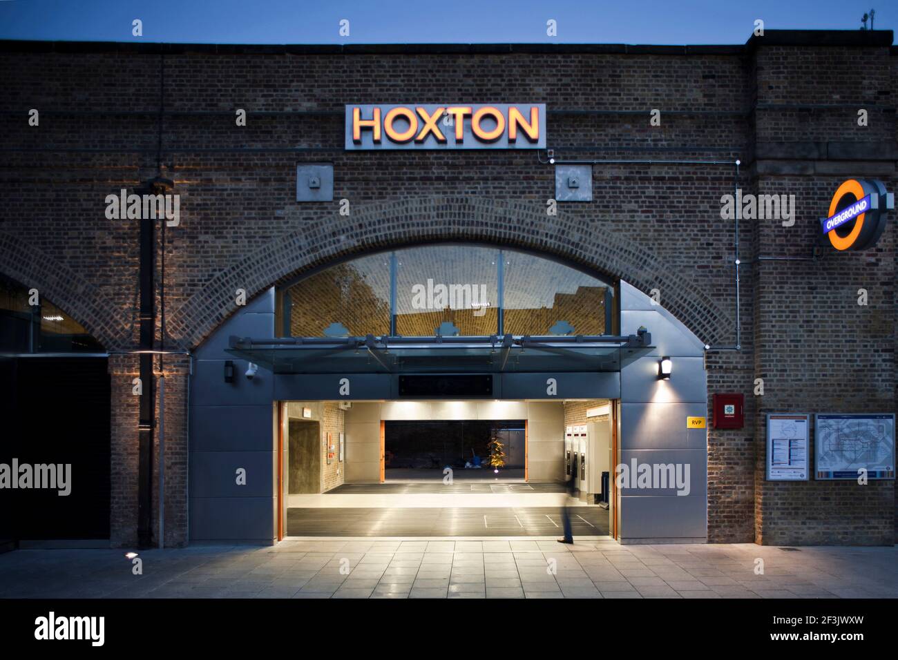 Exterior of Hoxton Rail Station, Geffrye Street, London Stock Photo - Alamy