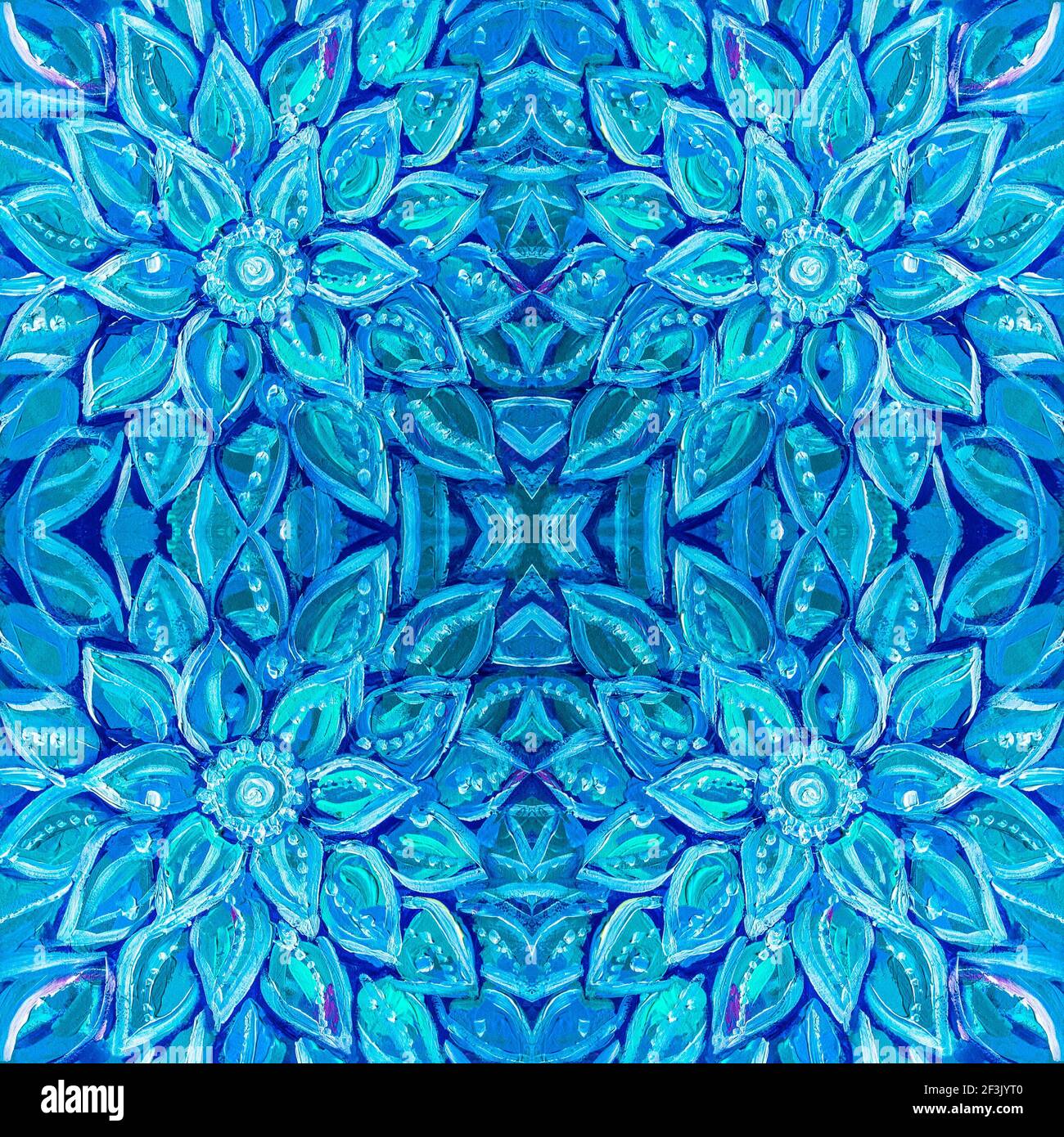 Seamless colorful ethnic pattern. Hand drawing watercolor circles. Art ...