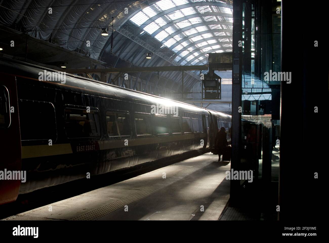 Platform at King's Cross Station, London, N1, United Kingdom Stock ...